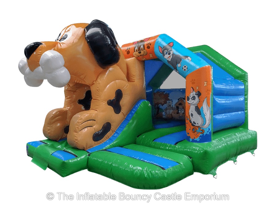 Dog Bouncy Castle & Front Slide Combo - Bouncy Castle & Soft Play Hire ...