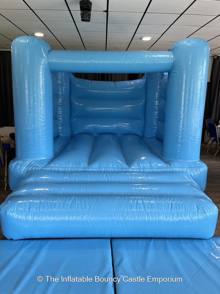 Indoor Pastel Blue Bouncy Castle - Bouncy Castle & Soft Play Hire ...