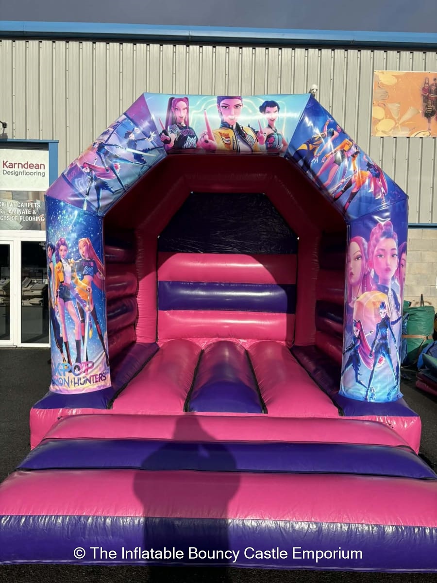 K-Pop Demon Hunters Bouncy Castle - Bouncy Castle & Soft Play Hire ...