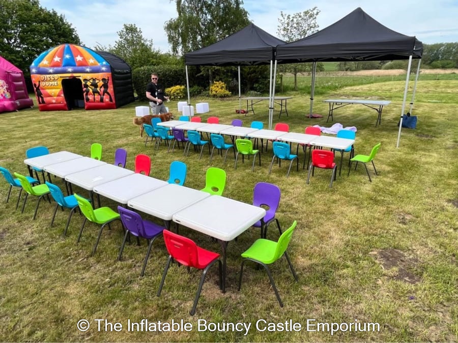 Tables & Chairs - Bouncy Castle & Soft Play Hire | Party Games ...