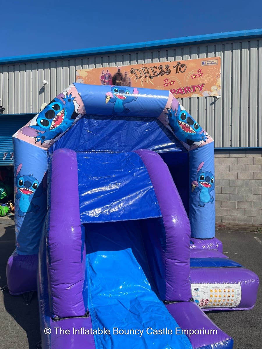 Stitch Disco Bouncy Castle Front Slide Combo - Bouncy Castle & Soft ...