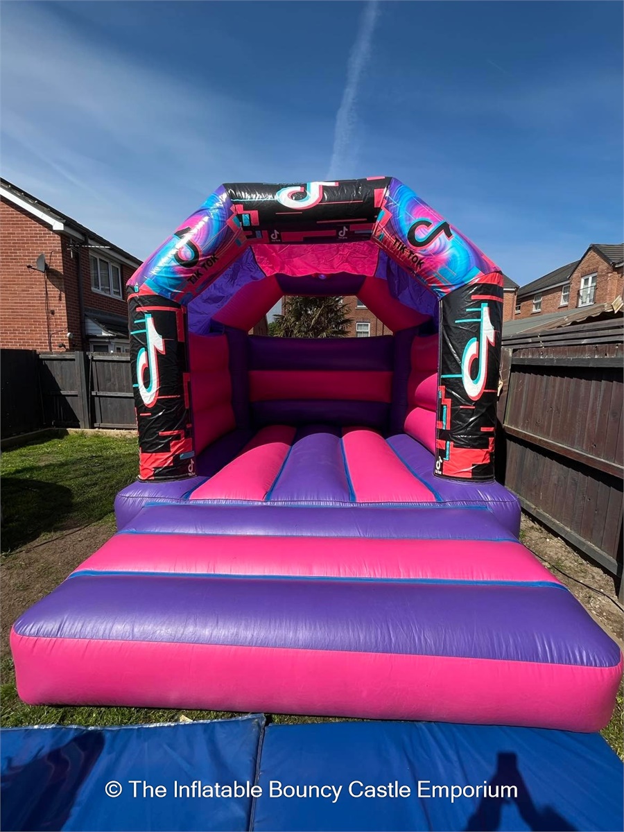 Tik Tok Bouncy Castle - Bouncy Castle & Soft Play Hire | Party Games ...